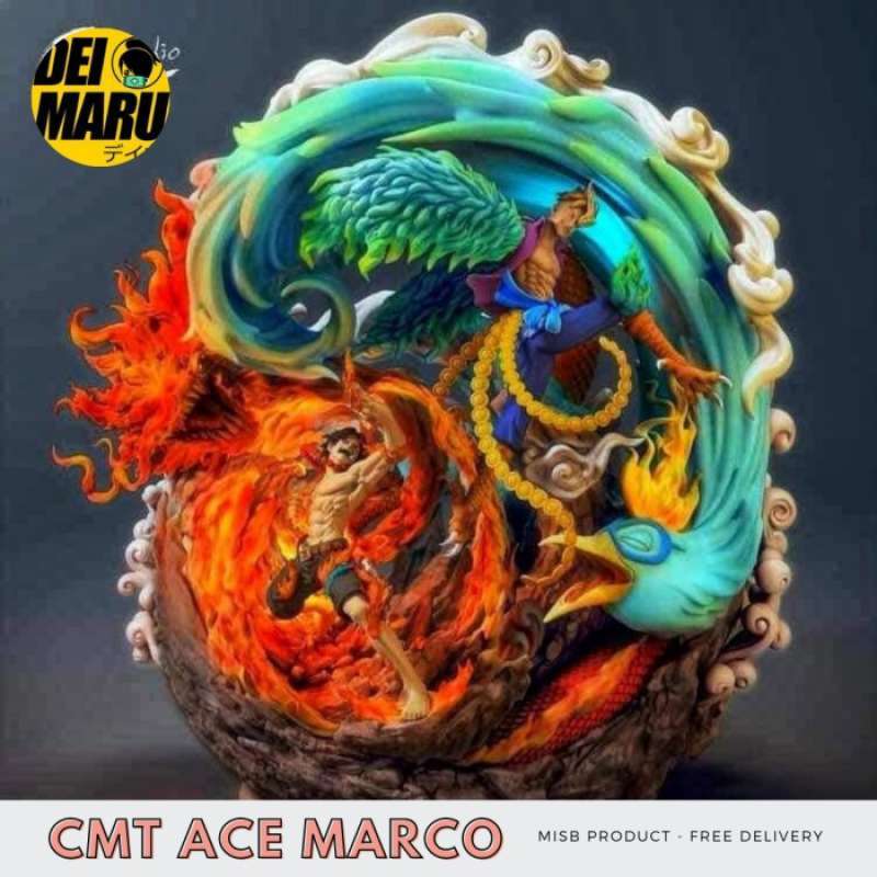 Promo Miss Time Studio Mt Marco And Ace Resin Statue One Piece No Tsume ...
