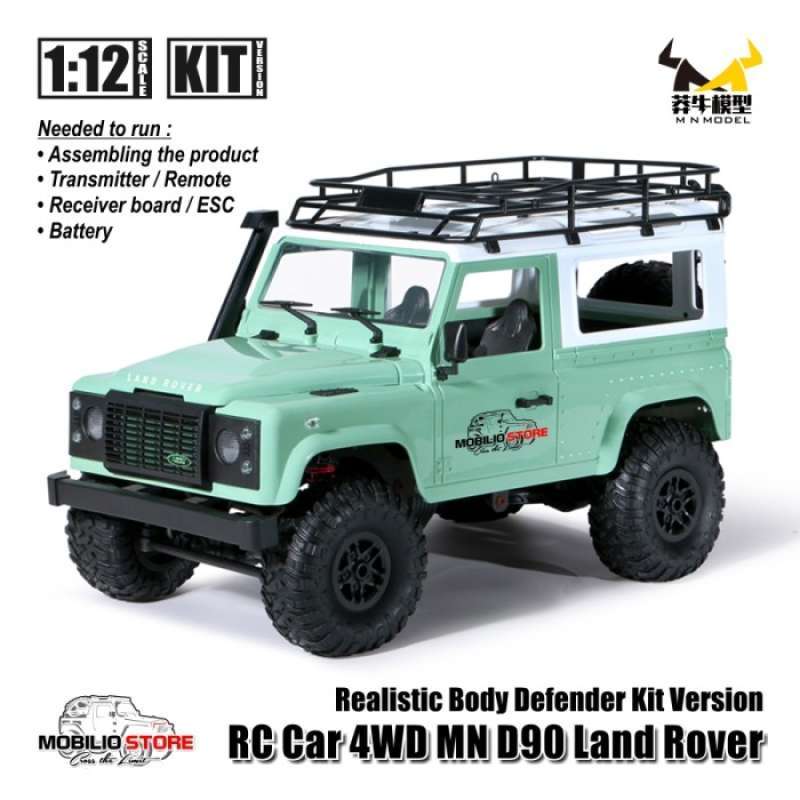 Promo Rc Car 4X4 Model Mn D90 Kit Version Jeep 4Wd - Green Diskon 23% ...