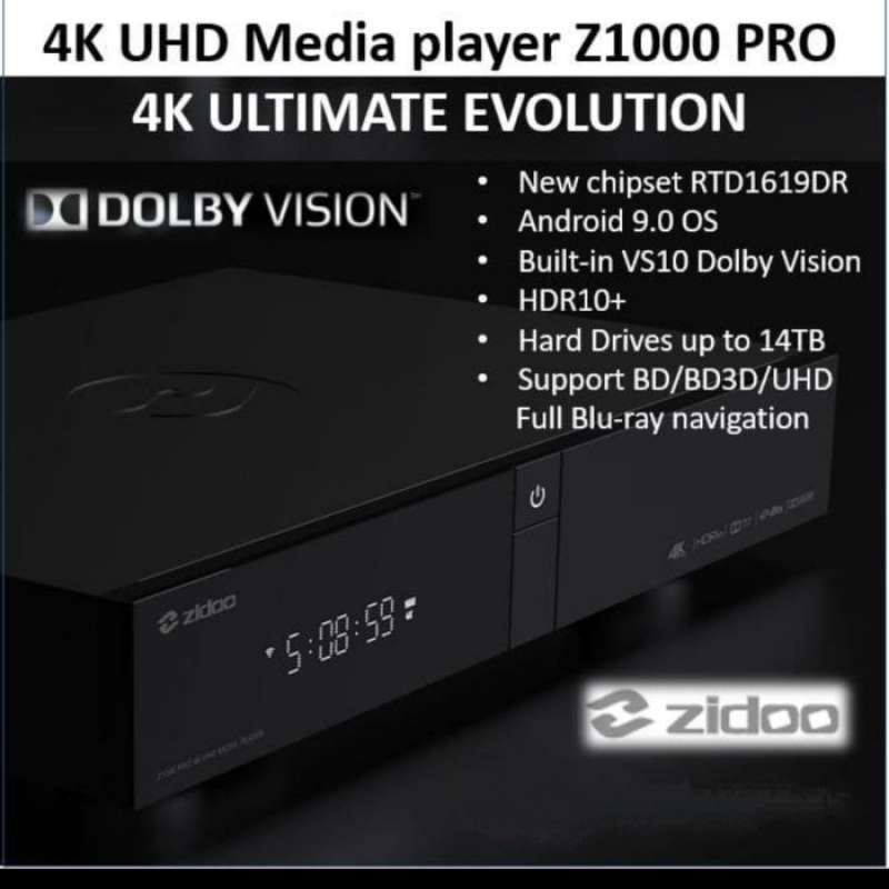 Jual Zidoo Z1000 Pro UHD media player Dolby Vision di Seller Delta Audio Store - Kota Jakarta ...