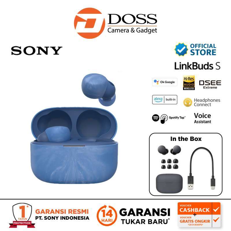 Promo Sony Linkbuds S Wf-l900n Truly Wireless Earbuds Earphone Blue ...
