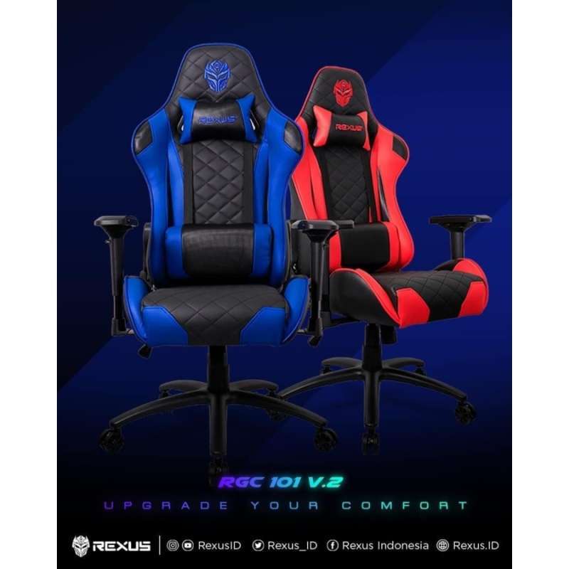 Jual Rexus Gaming Chair / Kursi Gaming Rgc 101 Red Di Seller Chemicy ...