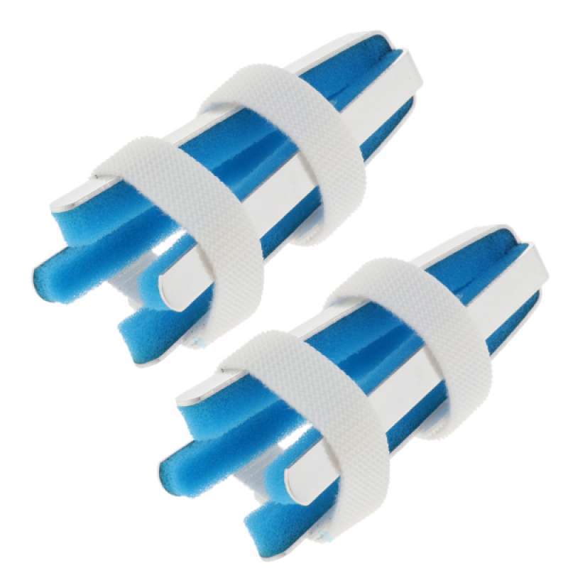 Jual 2pcs Comfort 4-Sided Finger Splint Brace Straightening Curved Bent ...