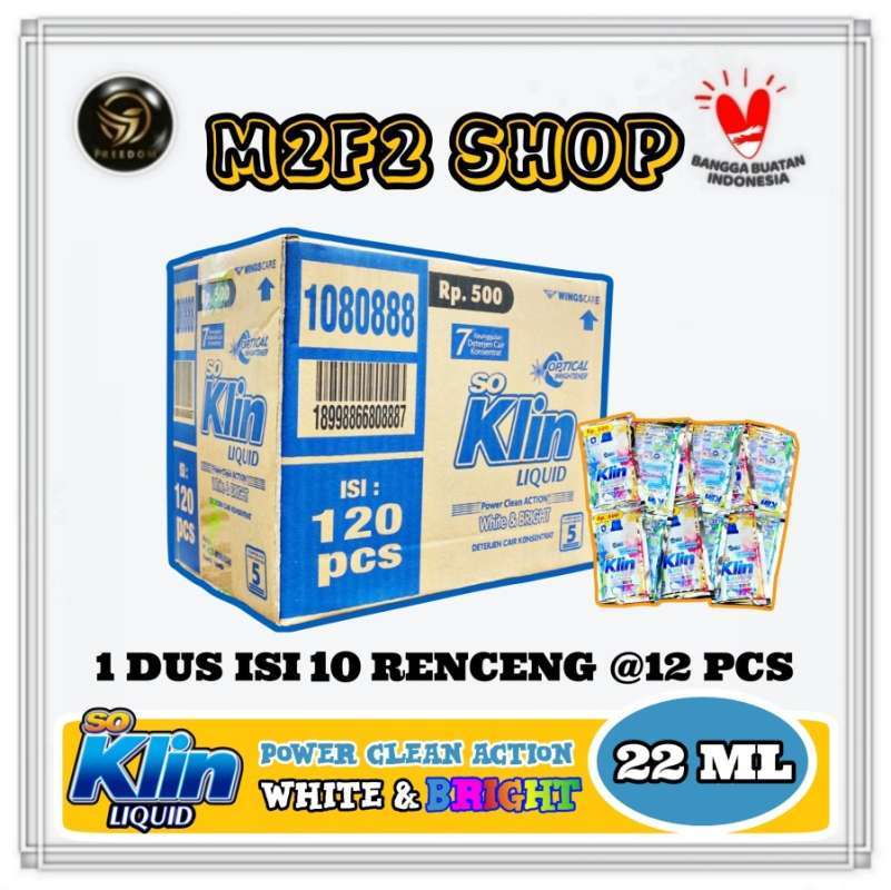 Promo So Klin Liquid Power Clean Action White & Bright 22 Ml (kemasan ...