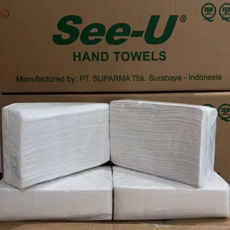 Jual Tissue See-u Hand Towel Wastafel See U (1 Dus Isi 20 Pack) Di ...