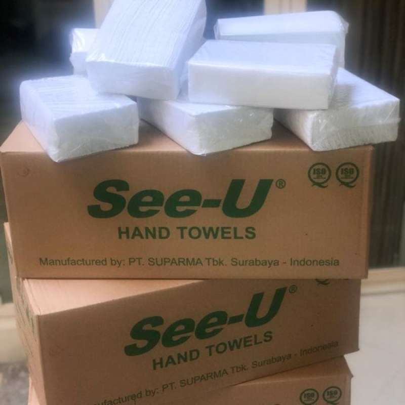 Jual Tissue See-u Hand Towel Wastafel See U (1 Dus Isi 20 Pack) Di ...