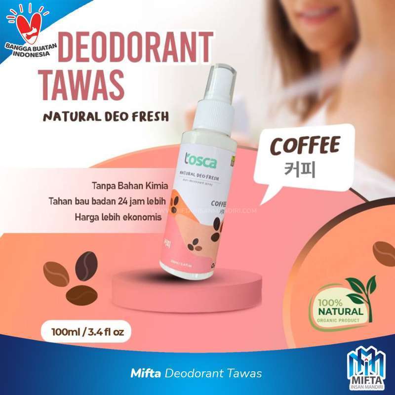 Jual Deodorant Tawas Spray / Natural Deo Fresh 100ml Tosca / Deodoran ...
