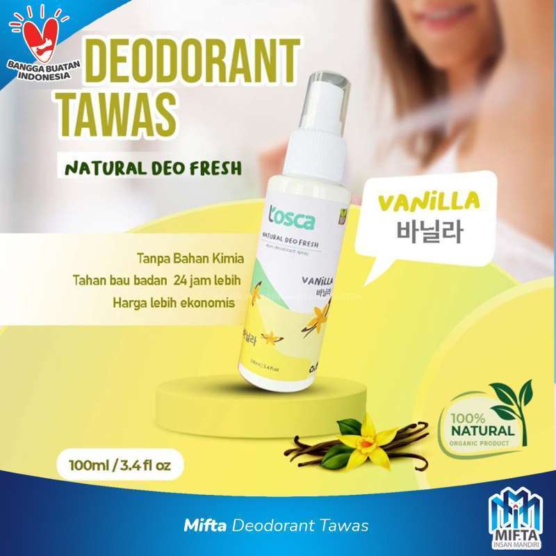 Jual Deodorant Tawas Spray / Natural Deo Fresh 100ml Tosca / Deodoran ...