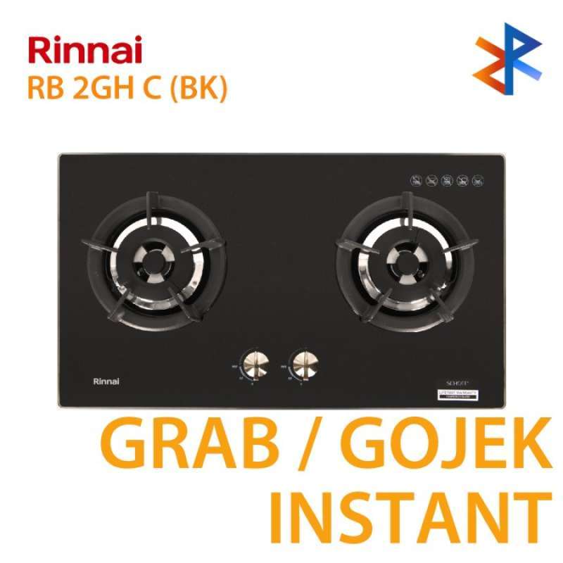 Promo Rinnai Kompor Tanam Rb-2Gh-C (Bk) Glass Black Rb2Ghc 2 Tungku 70Cm Diskon 17% di Seller ...