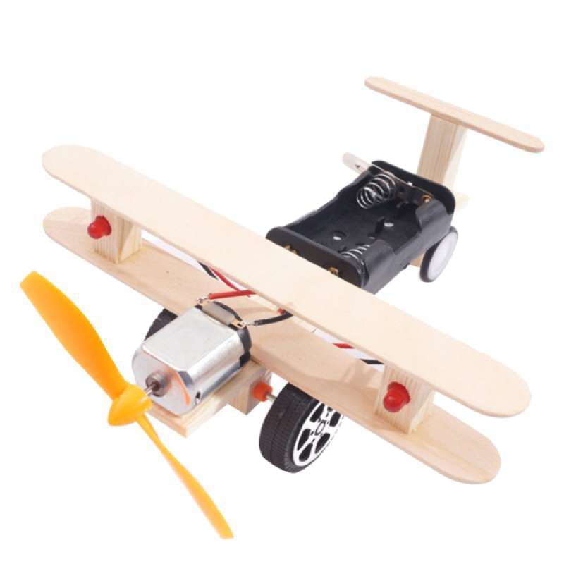 Jual Diy Wind Power Glide Plane Model Kit Wood Physical Science ...