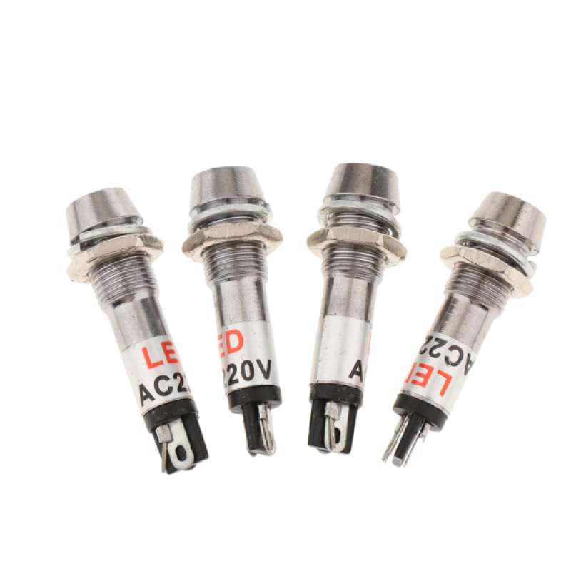 Jual ATI 8mm 12V AC DC LED Signal Indicator Light Power Indicator ...