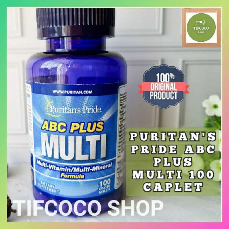 Jual Puritan Pride Abc Plus Multivitamin 100 Caplet And Multi Mineral ...