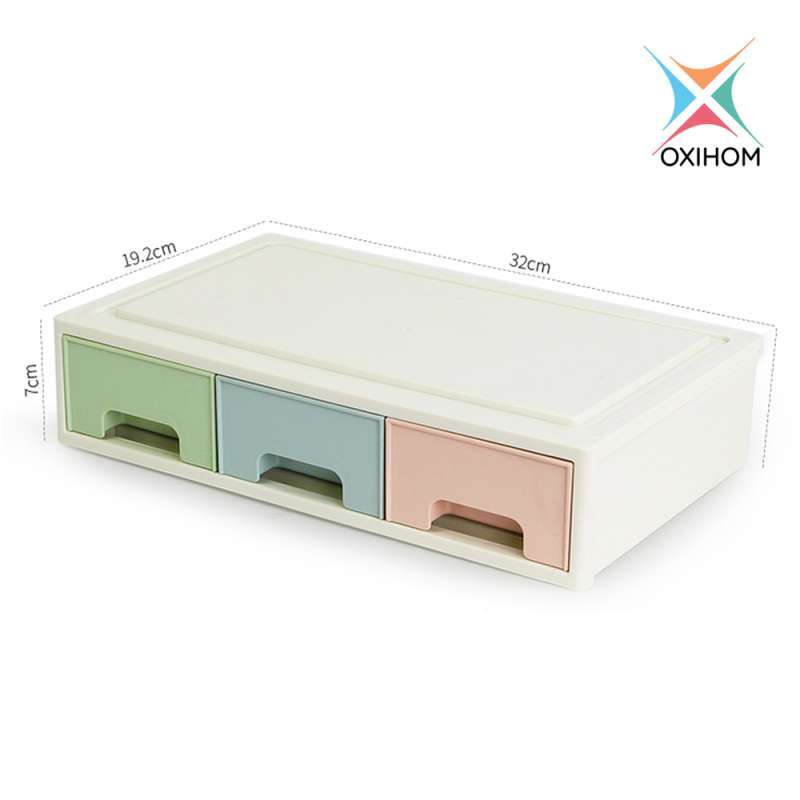Promo Oxihom S2043 Small 1 Laci Plastik Susun Drawer Storage Stackable Cabinet Desktop Organizer ...