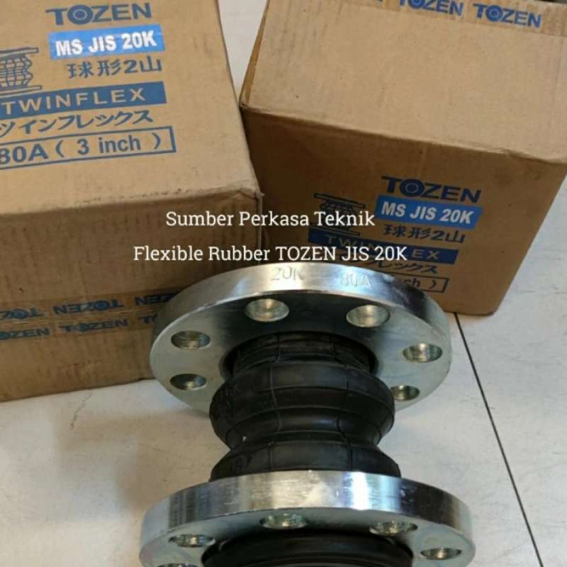 Promo Flexible Joint Rubber Twin Flex JIS 20K Flange 3 inch / DN 80 ...