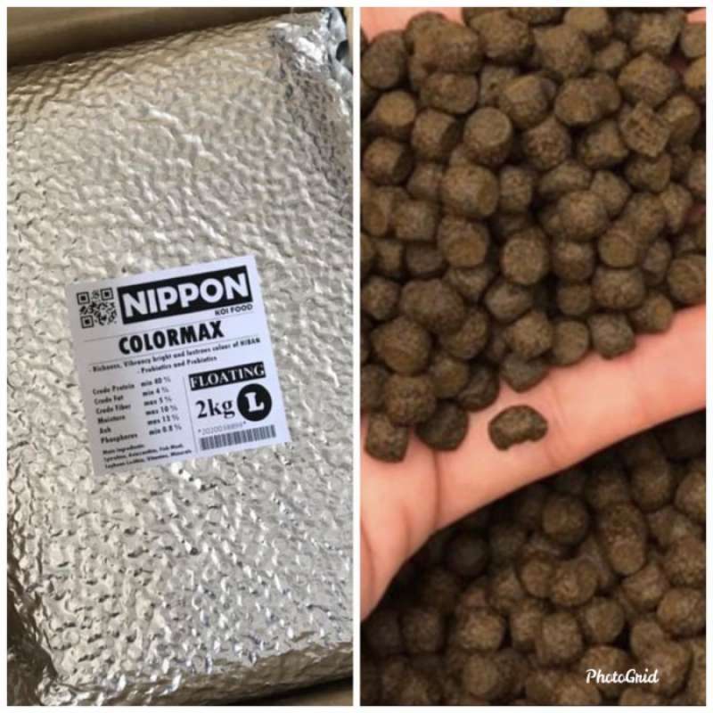 Promo pelet koi nippon color max 2kg koi food floating Diskon 29% di ...