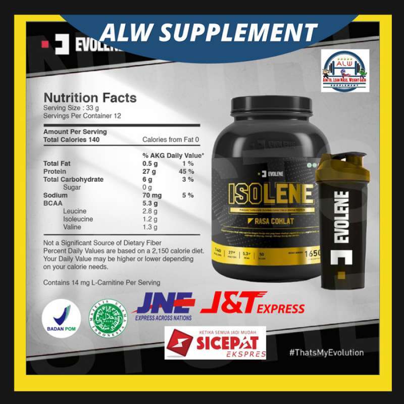 Jual Isolene Whey Protein Isolate 50 sachet di Seller Lalana Shop ...