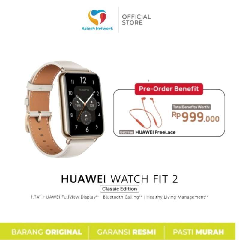 Promo Huawei Watch Fit 2 Classic Edition Garansi Resmi Diskon 23% di ...