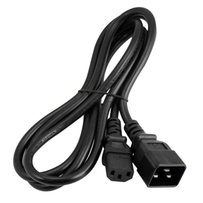 Promo IEC 320 C13 to C20 Power Supply Extension Cord Adapter for PDU UPS Black Diskon 17% di ...