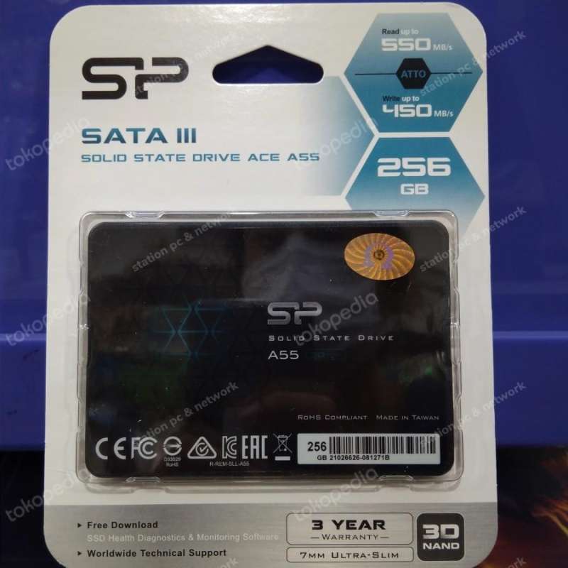 Jual Ssd 256gb A55 Silicon Power Di Seller Station Pc & Network ...