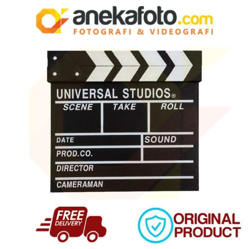 Promo Clapper Board/Claper/Papan Cut Take Action Kayu - Multicolor ...