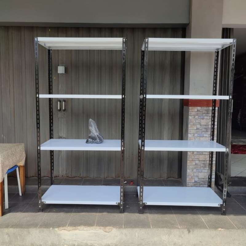 Promo Rak Besi 4 Susun (1m X 40 X 2m) +free Kaki Karet Diskon 3% Di Seller Dh_grub - Wanajaya ...