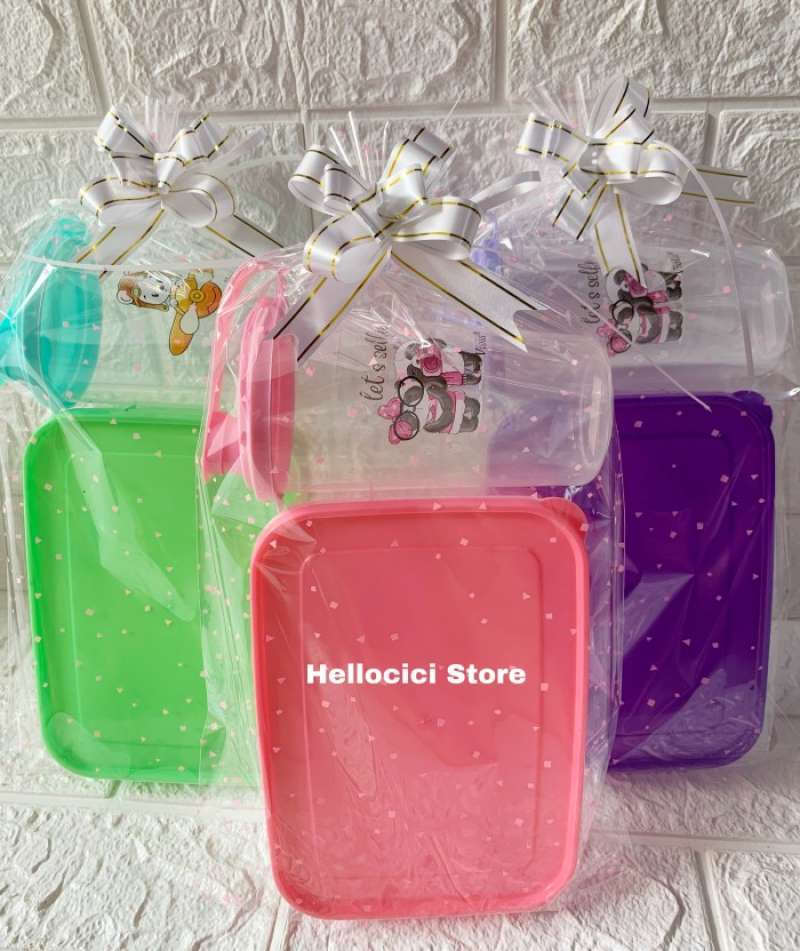 Jual PARCEL LUNCH BOX BIG + GELAS VIOLA M KEMASAN ULTAH di Seller ...