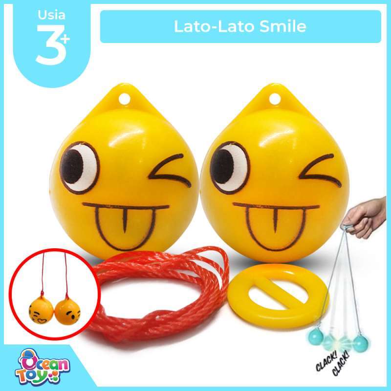 Jual Mainan Viral TikTok Lato Lato Etek Etek Emoji / Smiley Mainan ...
