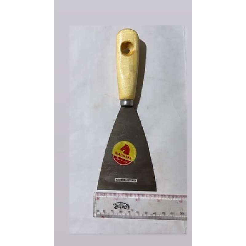 Jual SKRAP DEMPUL GAGANG KAYU 3 INCI / SKRAP BESI PLAT GAGANG KAYU di ...