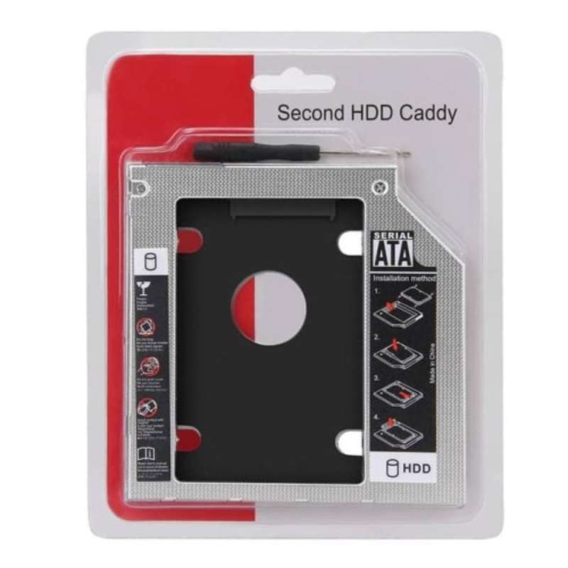 Jual Hdd Caddy Laptop Slim 9.5mm Dvd Slot Ssd Hardisk Sata 2.5 Caddy ...