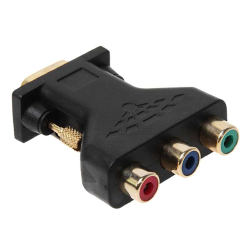 Promo 3 RCA RGB Female To 15-PIN VGA Style Component Video Jack Adapter ...