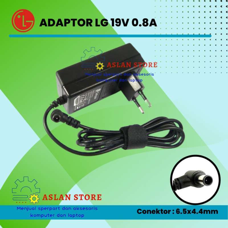 Jual Adaptor charger MONITOR LCD LED TV LG merek LG 19V 0.8A ORIGINAL LG ADAPTOR TV LED 20 INCH ...