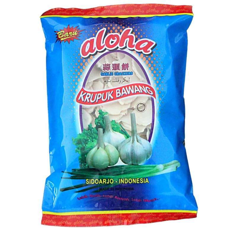 Promo Aloha Kerupuk Bawang Mentah 250g Krupuk Bawang Warna - Putih ...
