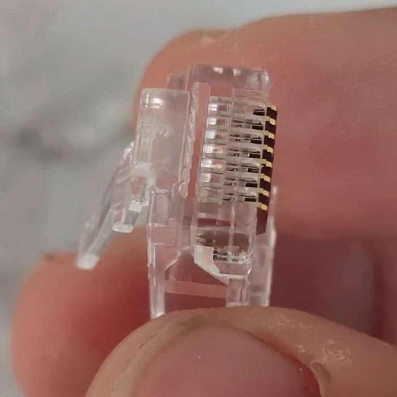 Jual Konektor Rj45 Vascolink Utp Cat6 Gold Ez Lite Anti Gagal Cat6 ...