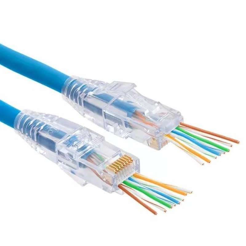 Jual Konektor Rj45 Vascolink Utp Cat6 Gold Ez Lite Anti Gagal Cat6 ...