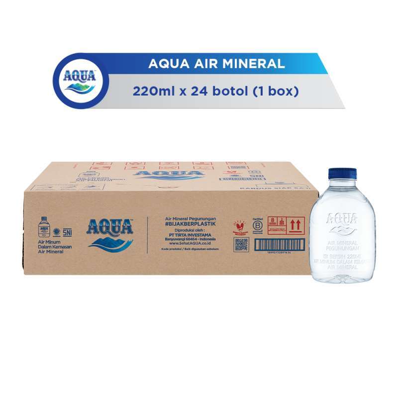 Jual Aqua Cube 220ml X 24 Botol (1 Box) Di Seller Aqua - Pamulang Timur ...