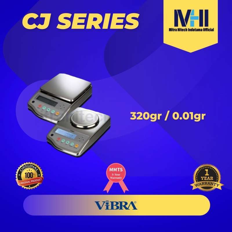 Jual VIBRA CJ 320/0,01 Gram SERIES Timbangan Digital Waterproof ORIGINAL di Seller MITRA HITECH ...