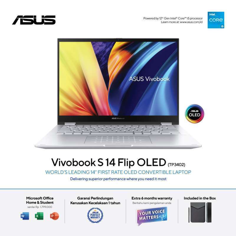 Jual Asus Vivobook S Flip Oled Tp Za I H Gb Ssd Irisxe Win Ohs K