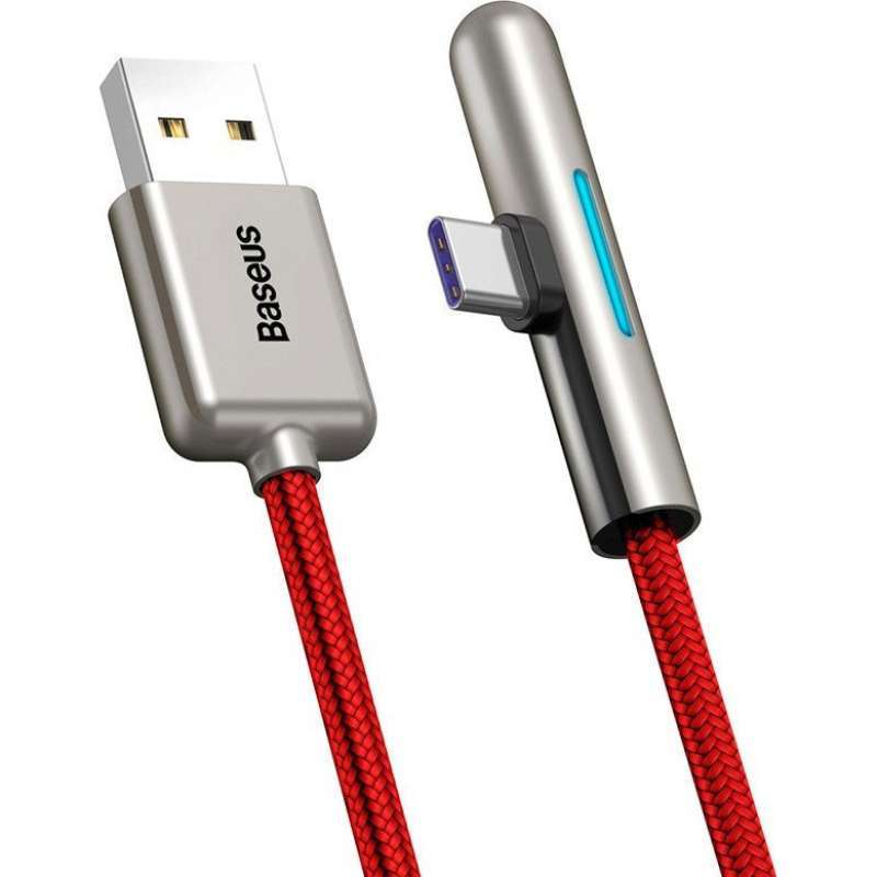 Jual Baseus Kabel Charger Usb Type C L Angle Led 40w 2 Meter - Cat7c ...