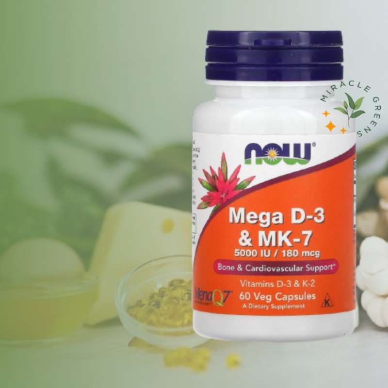 Jual Now Foods Mega D3 Mk7 180 Mcg 5000 Iu Vitamin D3 K2 Di Seller ...
