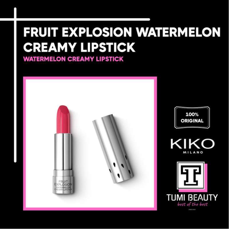 Promo Kiko Milano Fruit Explosion Watermelon Creamy Lipstick (Made In ...
