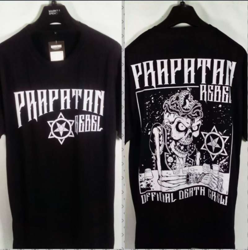 Jual TWD - Kaos Punk Prapatan Rebel Official Death Crew Drink - L di ...