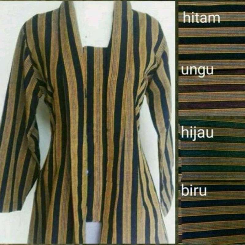 Promo Surjan Lurik Kebaya Lurik Baju Jawa Pakaian Khas Tradisional Modern Klasik Solo Jogja ...