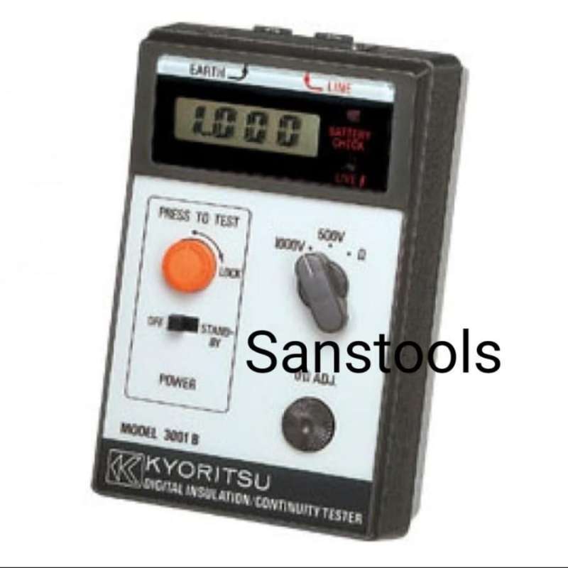 Jual Kyoritsu 3001b Digital Insulation Megger 1000v 2 Range 3001 B ...