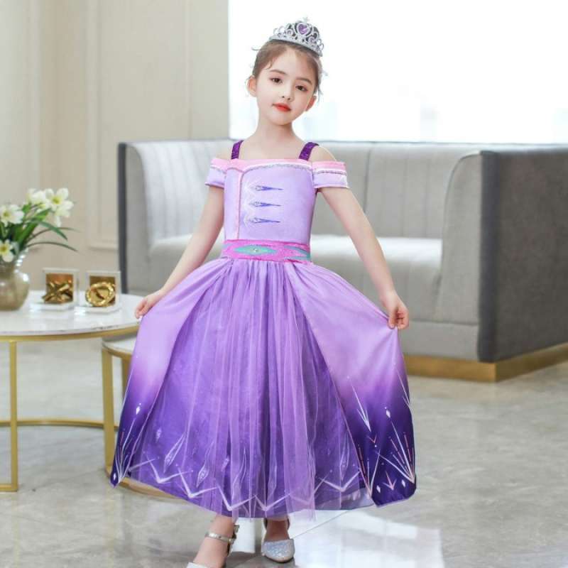 Jual BELI BAJU KOSTUM DRESS COSTUME ELSA FROZEN 2 UNGU PRINCESS CG81 di ...