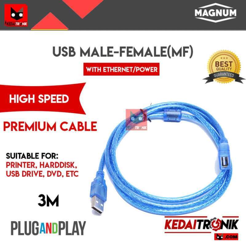 Jual Kabel USB MF 3M MAGNUM Perpanjangan Extension+Penguat 3 Meter ...