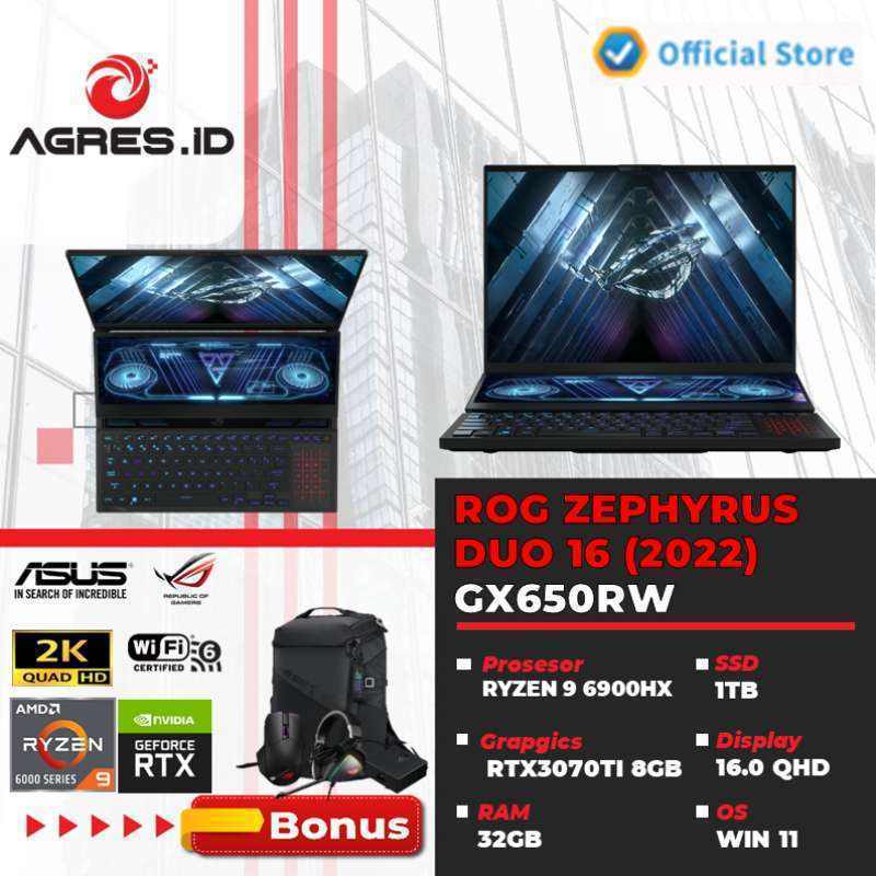 Jual ROG ZEPHYRUS DUO 16 (2022) GX650RW - RYZEN 9 6900HX 32GB 1TBSSD ...