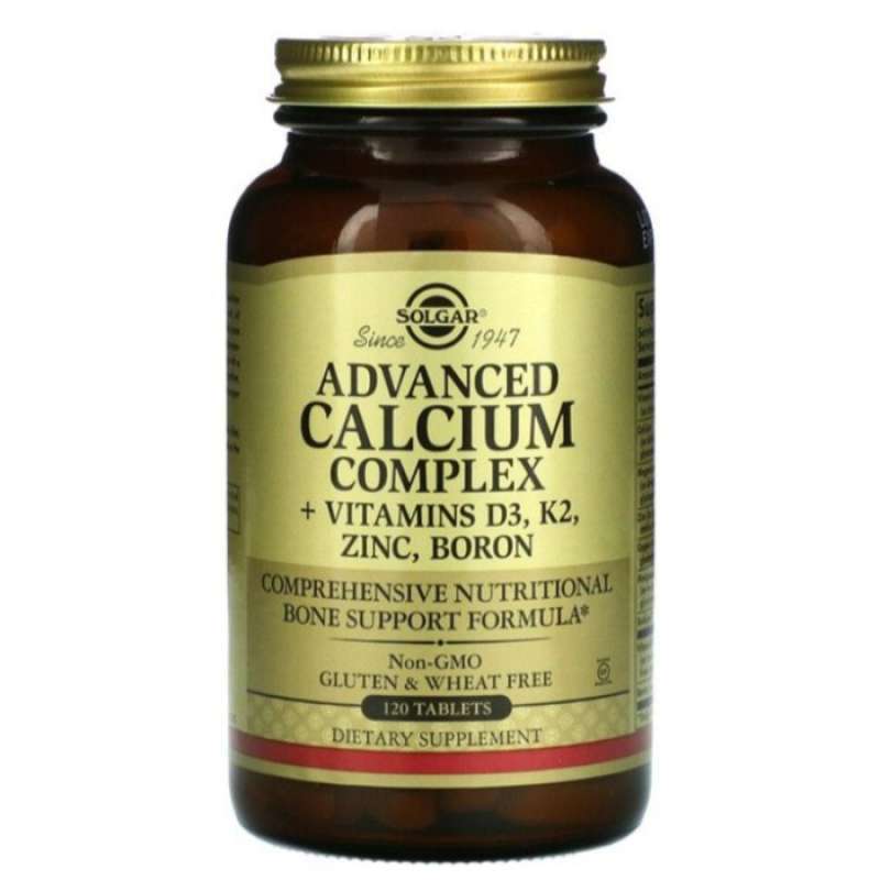 Promo solgar advanced calcium complex vitamin D3 K2 zinc boron 120 ...