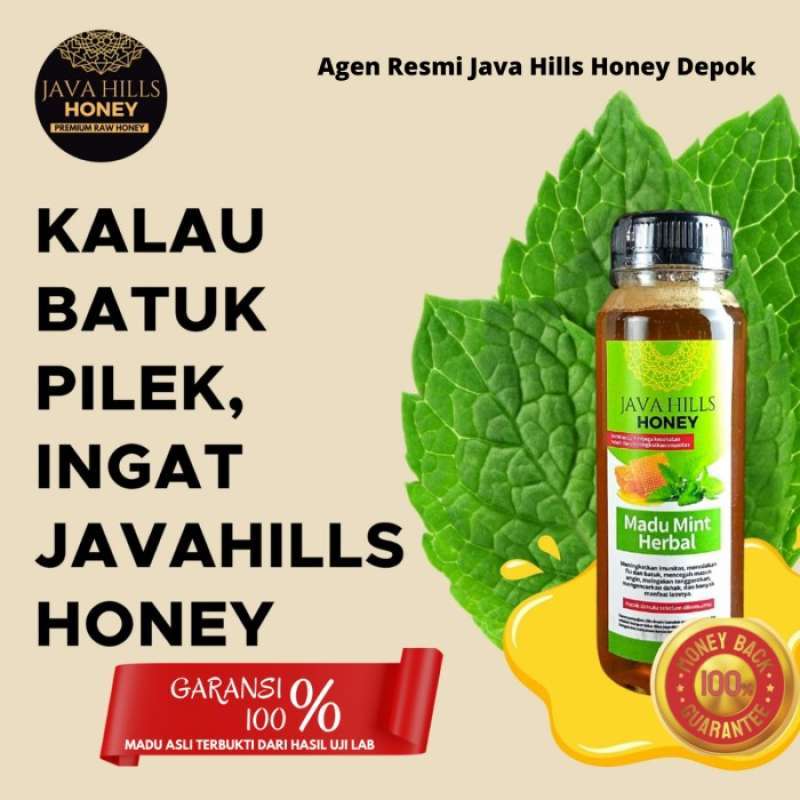 Promo Madu Mint Herbal Java Hills Honey 350Gr (Untuk Batuk, Pilek Dan ...