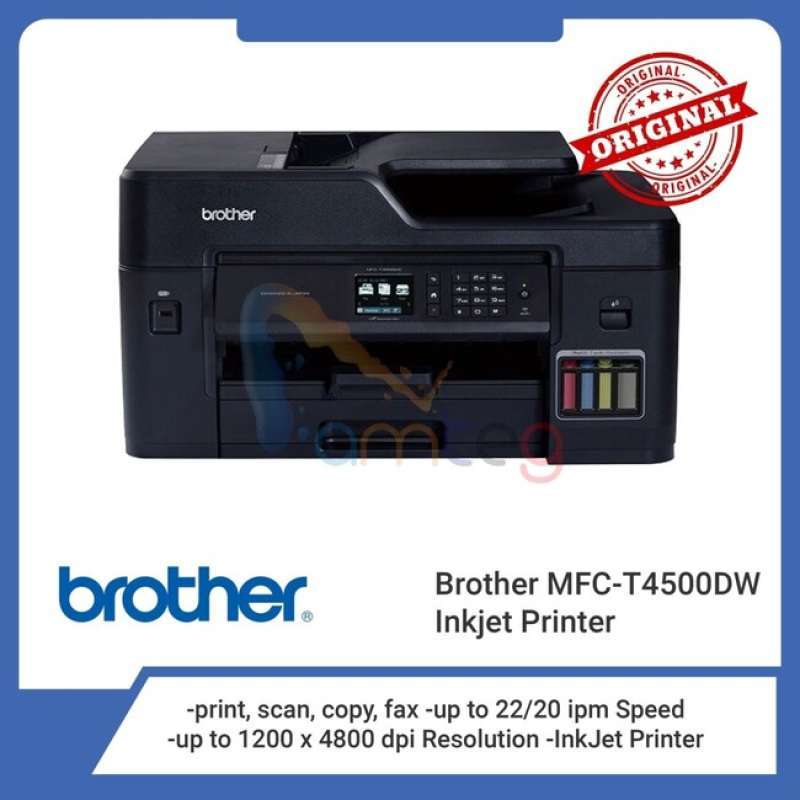 Promo Brother Printer Inkjet Color Mfc T4500dw T4500 Dw Print Scan Copy ...