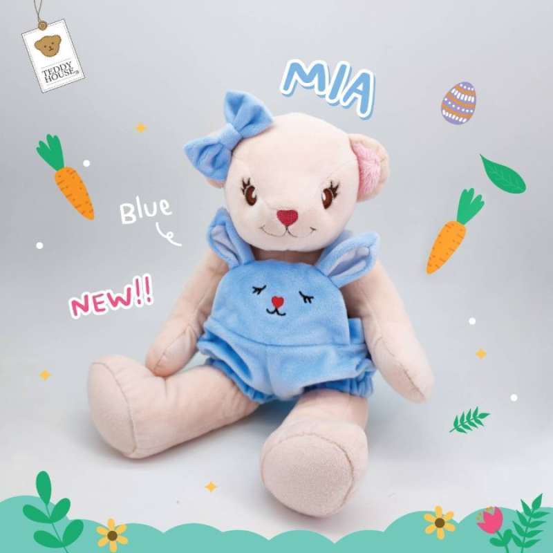Jual Special Set Teddy Mia With Bunny 12 Inch Into Love di Seller DENTA ...