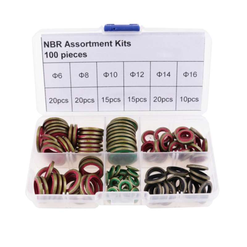 Jual 100 Pieces Self-centered Seal Gasket Washer M6 M8 M10 M12 M14 M16 ...